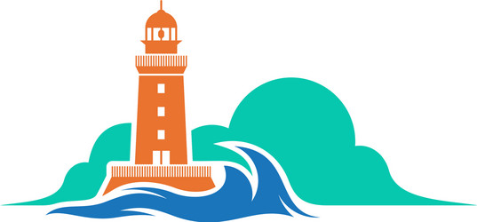 Mercusuar logo design creative Royalty Free Vector Image