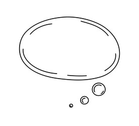 Scribble Creative Speech Bubbles Background Vector Image