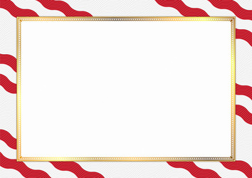 Border made with peru national colors Royalty Free Vector
