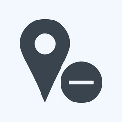 Icon delete location suitable for user interface Vector Image