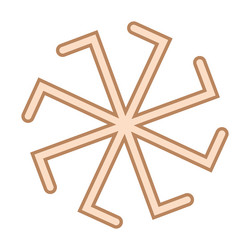 Rod symbol an ancient slavic symbol decorated Vector Image