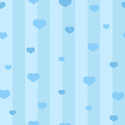 Seamless pattern of big blue hearts on white Vector Image
