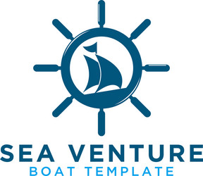 Boat graphic design template Royalty Free Vector Image