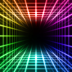 Retro background with laser grid abstract Vector Image