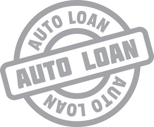 Auto loan stamp on white Royalty Free Vector Image