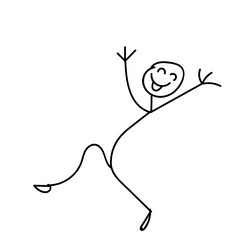 Stickman Laughing Vector Images (88)