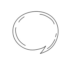 Minimalistic bubble speech concept Royalty Free Vector Image
