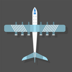 Realistic airplane template Royalty Free Vector Image