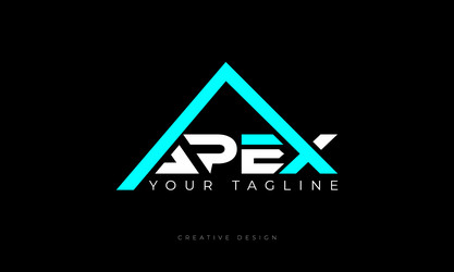 Apex creative letter branding logo design Vector Image