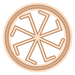 Alatyr an ancient slavic symbol decorated Vector Image