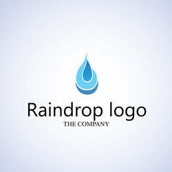 Raindrop logo ideas design Royalty Free Vector Image