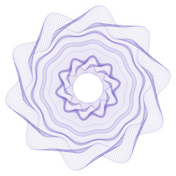 Watermark guilloche rosetta Royalty Free Vector Image