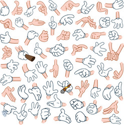 Woman hands pack Royalty Free Vector Image - VectorStock