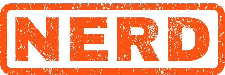 Nerd watermark stamp Royalty Free Vector Image