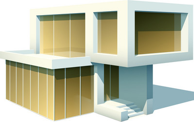 Modern house Royalty Free Vector Image - VectorStock