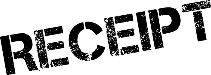 Receipt rubber stamp Royalty Free Vector Image