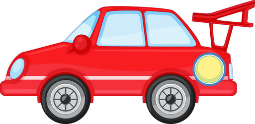 Cartoon red car Royalty Free Vector Image - VectorStock
