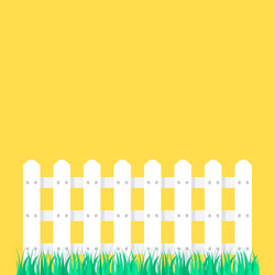 Grass lawn and white brick wall Royalty Free Vector Image