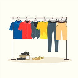 Clothes wardrobe Royalty Free Vector Image - VectorStock