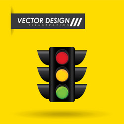 Traffic signal design Royalty Free Vector Image