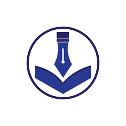 Writer logo Royalty Free Vector Image - VectorStock