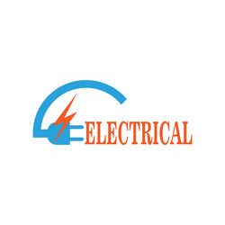 Light electric logo design elements concept Vector Image