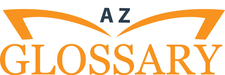 Glossary with book flat design Royalty Free Vector Image