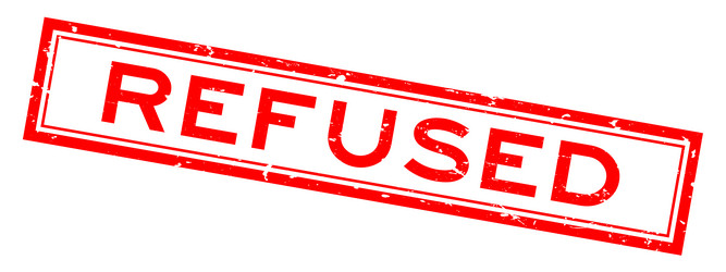 Grunge Black Rejected Word Rubber Seal Stamp Vector Image