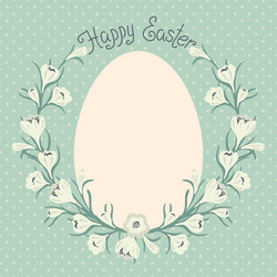 Happy easter card with place for your text Vector Image