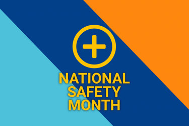 National safety month Royalty Free Vector Image