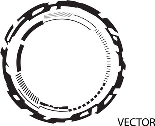 Round logo on white background Royalty Free Vector Image