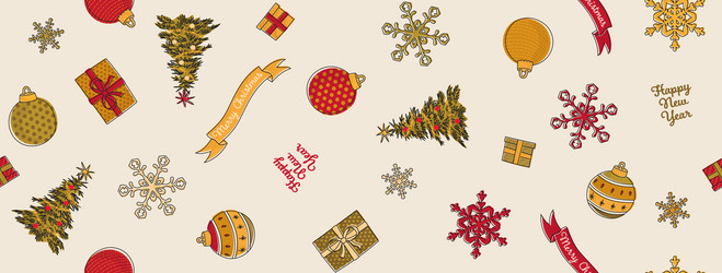 Ornaments on red Royalty Free Vector Image - VectorStock
