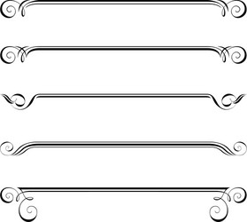 Decorative elements border Royalty Free Vector Image