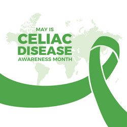 Celiac disease awareness month poster Royalty Free Vector