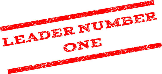 Our leader watermark stamp Royalty Free Vector Image