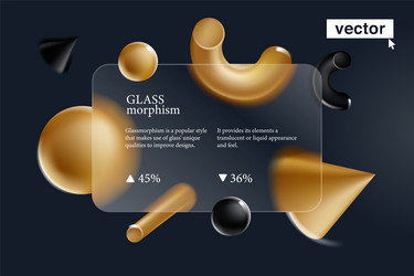 Ui ux screen for calendar in glassmorphism style Vector Image