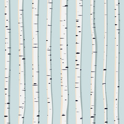 Tree horizontal seamless pattern birch trunks Vector Image