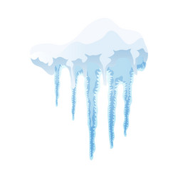 Icicles cluster isolated Royalty Free Vector Image