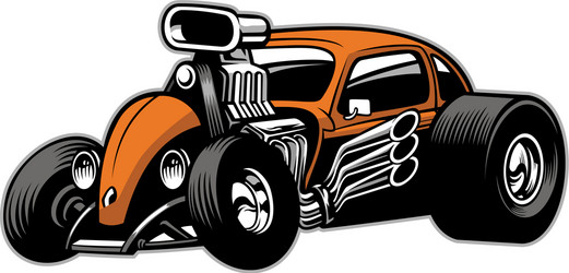 Hot rod Royalty Free Vector Image - VectorStock