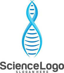 Dna logo design concept creative logo Royalty Free Vector
