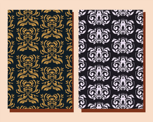 Damascus Pattern Texture Vector Images (over 160)