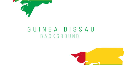 Guinea flag map the country Royalty Free Vector Image