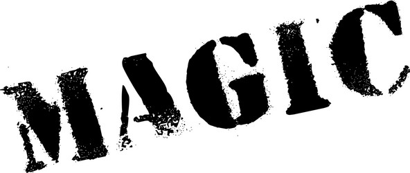 Magic rubber stamp Royalty Free Vector Image - VectorStock