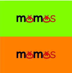 Momo logo rastaurent Royalty Free Vector Image