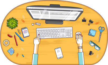 Worker Top View Vector Images (over 1,400)