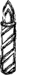 Black and White Striped Birthday Candles Vector Images (63)
