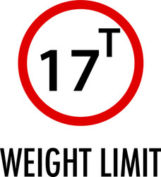 Weight Limit Traffic Signs Vector Images (61)