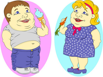 Cartoon fat man plumber with a mustache tools Vector Image