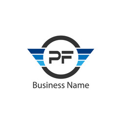 Pf-logo Royalty Free Vector Image - VectorStock