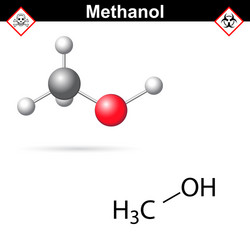 Methanol icon blue Royalty Free Vector Image - VectorStock